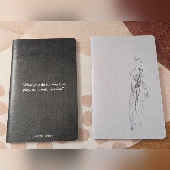 None | Office | Christian Dior Black And Grey Notebooks | Poshmark